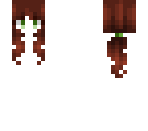 Female HB - Curled Ponytail - Dark Brunette | Minecraft Skin