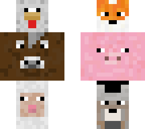 Minecraft Animal Faces