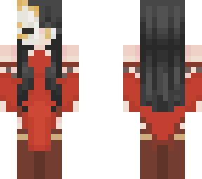 kitsune mask girl | Minecraft Skin