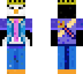 penguin with crown | Minecraft Skins