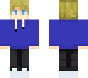 Blue Hoodie Boy | Minecraft Skin