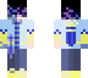 Blue/normal ( gender-neutral skin ) w/ arrows | Minecraft Skin