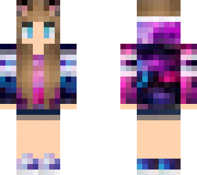 galaxy cat girl | Minecraft Skin