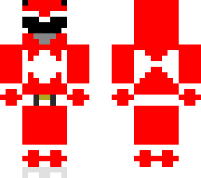 Mighty Morphin Power RAngers Red | Minecraft Skin
