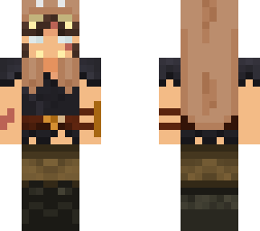 Piglin brute girl | Minecraft Skin