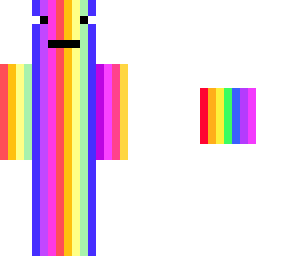 Rainbow man | Minecraft Skin