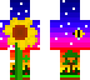 Sunflower Pixel Art | Minecraft Skin