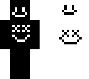 black and white smile | Minecraft Skin