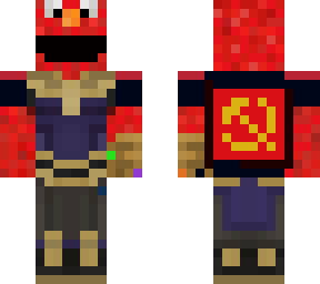 Communist thanos Elmo | Minecraft Skin