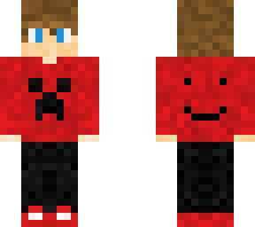 Red boy creeper | Minecraft Skin