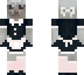 Crying Cat meme Maid Outfit | Minecraft Skin