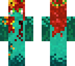 Flower-swamp girl v.2 | Minecraft Skin