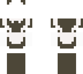 Maid girl outfit overlay :D | Minecraft Skin