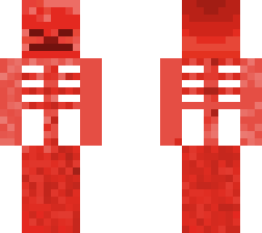 Red skeleton | Minecraft Skin