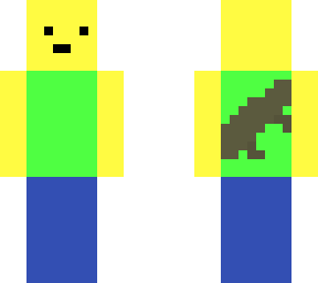 Roblox noob with rocket launcher | Minecraft Skin