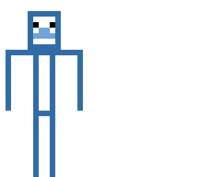 blue stickman | Minecraft Skin