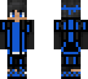 Cool Blue Boy | Minecraft Skin