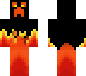 Fire Creeper | Minecraft Skin