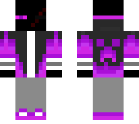 Inverted Enderman with Hoodie | Minecraft Skin