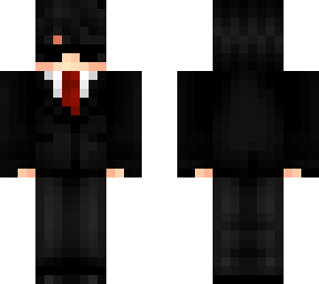 Black suit and glasses | Minecraft Skin