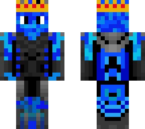 Blue Netherrack King | Minecraft Skin