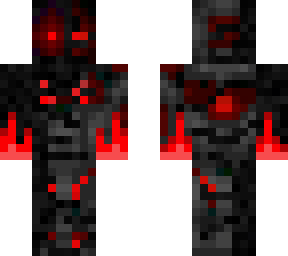 devil in broken netherite armor | Minecraft Skin