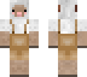 farmer sheep brown overalls | Minecraft Skins