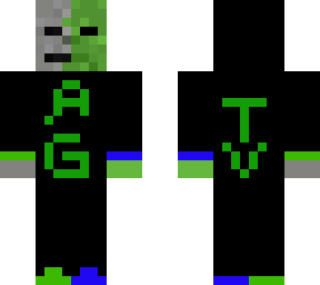 Half zombie half skeleton | Minecraft Skin