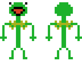 Kermit De 2D Frog | Minecraft Skin