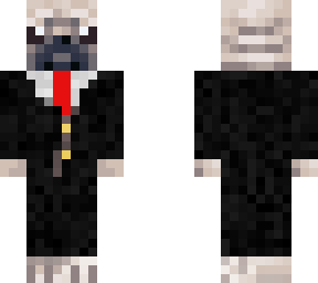 pug in a suit | Minecraft Skin