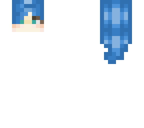 Blue hair base shaded | Minecraft Skin