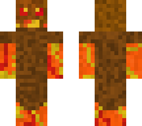 lava monster with armor | Minecraft Skin