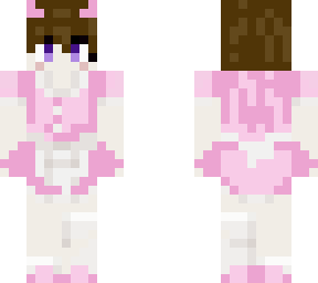 Pastel Pink Maid CatBoy Skin | Minecraft Skin