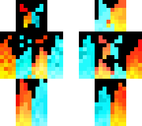Minecraft Blue Fire Creeper Skin