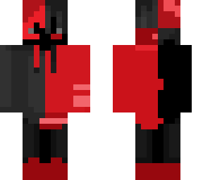 black and red | Minecraft Skin