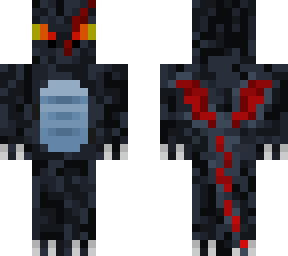 Black dragon skin | Minecraft Skin