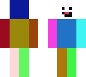 Colorful Derpy Noob | Minecraft Skin