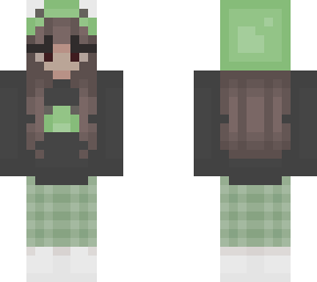 frog hat girl | Minecraft Skin