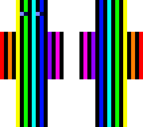 Rainbow suspicious | Minecraft Skin