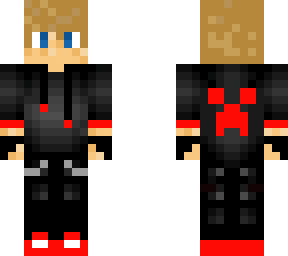 Red And Black Gamer | Minecraft Skin