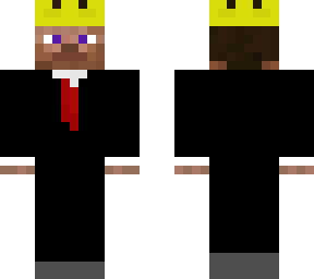 Steve With Crown And Suit | Minecraft Skin