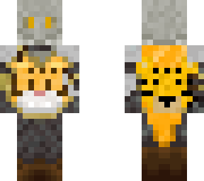 Tiger bannered knight v1.1 | Minecraft Skin