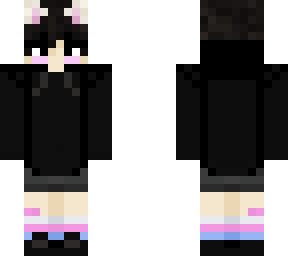 wojak dude :D (fixed and w/ cat ears) | Minecraft Skin