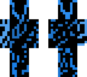 blue and black | Minecraft Skin