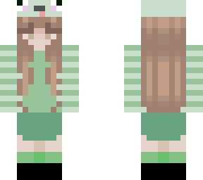 cute frog-girl skin | Minecraft Skin