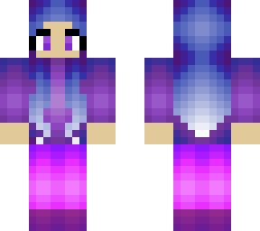 cute purple girl | Minecraft Skin