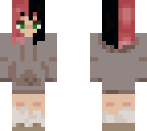 Halfnhalf soft girl | Minecraft Skin
