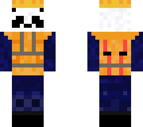 Panda Construction Worker | Minecraft Skin