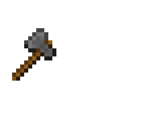 Pixel art stone axe | Minecraft Skin