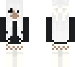 cute girl white black | Minecraft Skins